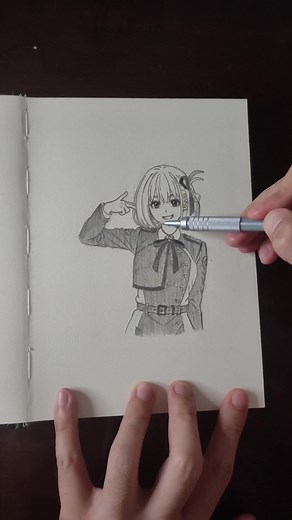 Drawing Chisato Nishikigi from Lycoris Recoil #chisato #chisatonishikigi #lycorisrecoil #anime #drawing #INAnime #fyp