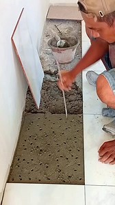 Another technique installing floor tile | Andris Brick Art