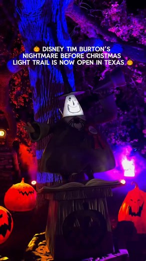 ✨ NEW ✨ Disney Tim Burton’s The Nightmare Before Christmas Light Trail has officially opened! 🎃🌙 We were able to step into a moonlit wonderland at the Lady Bird Johnson Wildflower Center, one of only TWO cities in the U.S. to host this limited time event. 🌟 We walked through 8,300 sq. ft. of glowing lights, scenes, and songs from the beloved film with all of our favorite characters: Jack, Sally & Zero! 👻 📍 Lady Bird Johnson Wildflower Center 4801 La Crosse Ave, Austin, TX 78739 🗓️ Sept 25 