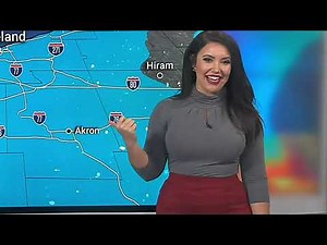 Felicia Combs - Tight Grey Sweater - Weather Channel - Rear View - Easy On The Eyes-Revised