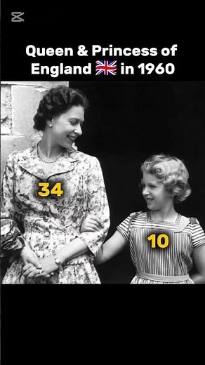 Queen Elizabeth II with Princess Anne in 19s | now #britishroyalfamily #history #uk #shortsfeed