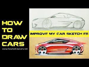 How to Use Proportion to Create More Cutting Edge Car Designs Now - Improve My Car Sketch 5