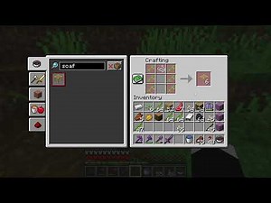 How to make Scaffolding - Minecraft