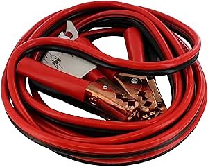 ABN Booster Cables 8 Gauge – Jump Start Battery Jumper Cables with Case, 16ft Booster Jumper Cables Kit for Cars