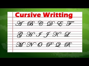 Cursive Writing A to Z !! How To Write Cursive Capital Letters A To Z @runaikids