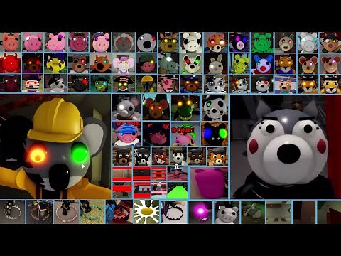 Piggy Book 1 & 2 All Jumpscares, Traps, Falling and Lazers Death