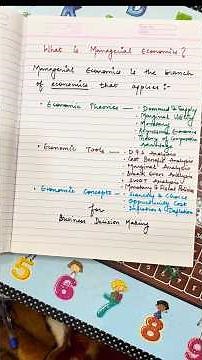 Introduction to Managerial Economics