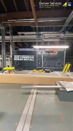 We were thrilled to have been commissioned for this massive commercial boiler installation in a local hospital! A project where precision was absolutely key 💪✨ #CommercialBoiler #CommercialInstallation #PrecisionInstallation #HeatingSolutions | Denver Services
