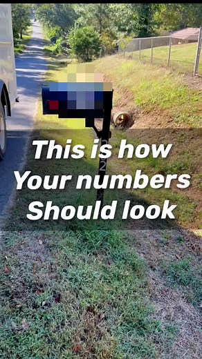 How your address numbers should look. #firstresponders #safety #emt #fedexlife #homeimprovement #usps #mailcarrier #upsdriver #amazondriver #gonzothefedexguy