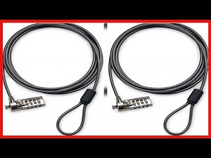 Targus DEFCON T-Lock Resettable Combo Cable Lock for Laptop Computer and Desktop Security (PA410U)