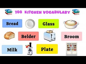 100 kitchen vocabulary in English , List of essential kitchen items. #englishforbeginners #kitchen