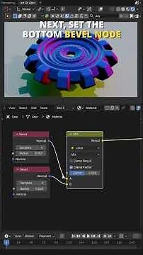 Create Realistic Edge Wear | Edge Mask Material IN Blender | #blender3d #mechanic #mechanical #gear