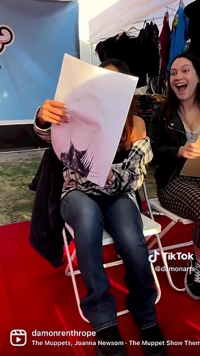 Lips Cartoon Drawing by DamonArts featuring Janis Muppet