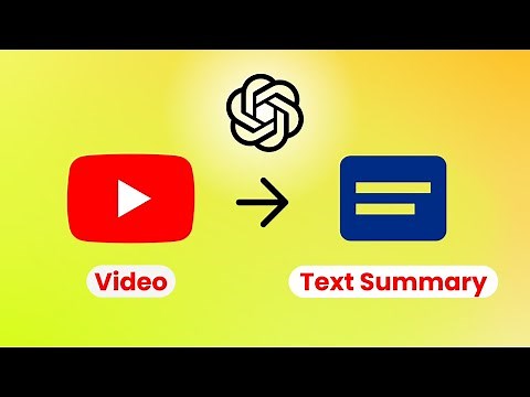 How to Summarize YouTube Videos | Video To Text Summary