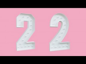 Marquee Number 2 DIY Tutorial