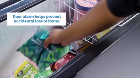 Newair 6.7 Cu. Ft. Chest Freezer with Removable Basket, Quiet Deep Freezer, Digital Temperature Control, Top Open Door Alarm, Fast Freeze Mode, Compact Freezer, Garage Storage, Cool Gray