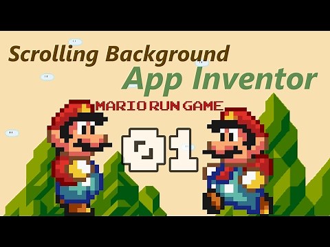 Mario run Game for App Inventor | Scrolling background part 01