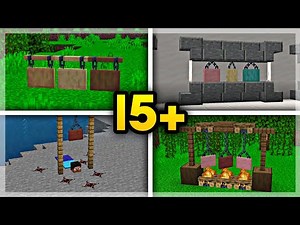 15+ HANGING SIGN Build Hacks & Ideas | Minecraft 1.20 🕹️
