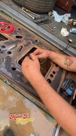 4.6K views · 54 reactions | When the rear wagon window crank strips out… you don’t panic, you innovate. Snatched a window motor out of a parts car and boom… the Brookwood just got a power window upgrade. Turning breakdowns into upgrades since day one. #WastinGasGarage #Brookwood #WagonLife #CustomCrew #GarageFix #HotRodHacks #MakeItBetter #DailyDrivenClassics | Wastin Gas Garage | Facebook