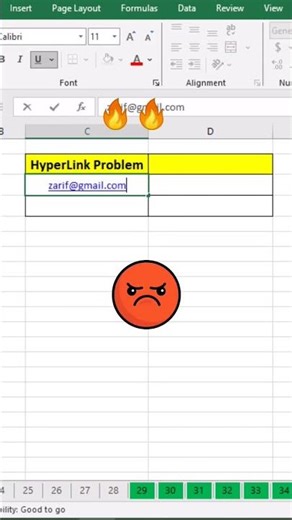 Remove Email Auto Link Just in 1 Seconds #excel #exceltricks #shorts