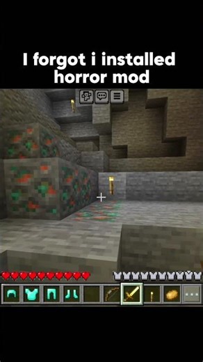 i installed most horrific mod in Minecraft pe #shorts #minecraft