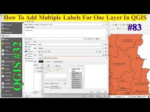 83 || Learn How To Add Multiple Labels For One Layer In QGIS
