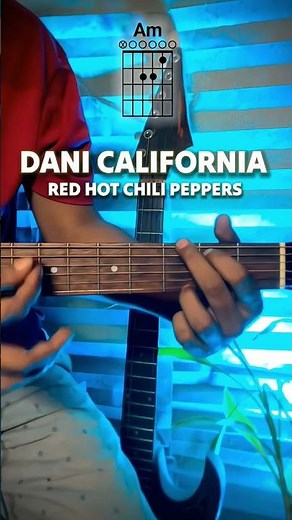 Dani California (Red Hot Chili Peppers) Easy Chords || Guitar Tutorial #shorts #guitarlesson