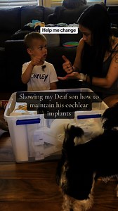 60K views · 1.7K reactions | Showing my Deaf son how to maintain his Cochlear Implants #motherhood #boymom #parenting #mom #sahm #hearing #deaf #cochlearimplant #signlanguage #pse #asl #cochlearimplants #signlanguage ￼ | Brittney Nolte | Facebook