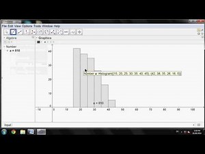 Histogram & frequency polygon in Geogebra (12th Practical in Xth ICT)