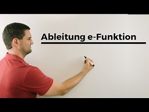 Ableitung e-Funktion, Produkt-/Kettenregel, Exponentialfunktion ableiten | Mathe by Daniel Jung