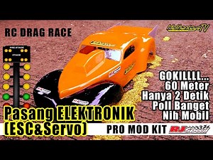 RC UNBOXING | Test Run RC DRAG RACE GOKIL Jarak 60meter cuma 2 detik WOW! | RJ SPEED PRO MOD KIT