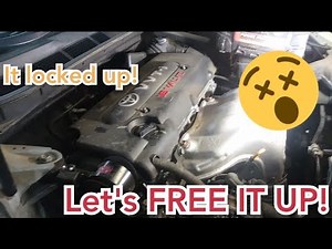 how to free locked engine 2009 Toyota Camry 2.4L