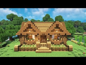 Minecraft | How to Build a Starter Oak House