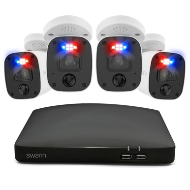Home 4 Camera 8 Channel 4K Ultra HD DVR 1TB HDD Security System with Mic | SWDVK-858804MQ1TB