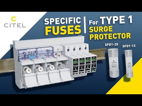 CITEL SFD range : SPD Fuse Disconnectors for Type 1 SPD