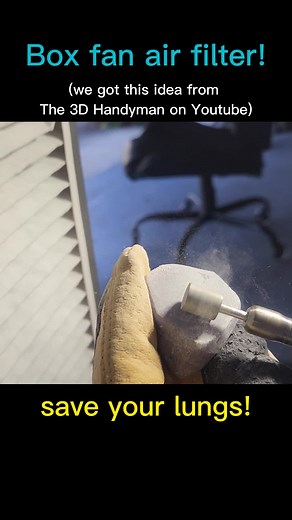 DIY Box Fan for Effective Rock Polishing