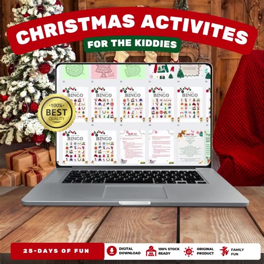 25-day Christmas Advent Activity Book, Christmas Family Fun, Holiday Family Activities, Celebration Book, Christmas Activities Ebook - Etsy