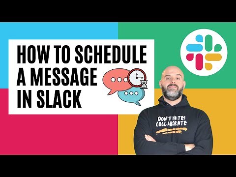 How To Schedule A Message In Slack