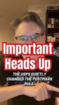 USPS Changes Postmark Rule
