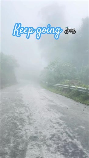 Where the Road Disappears… |😍 #bikeride #northbengal #nature #foggy