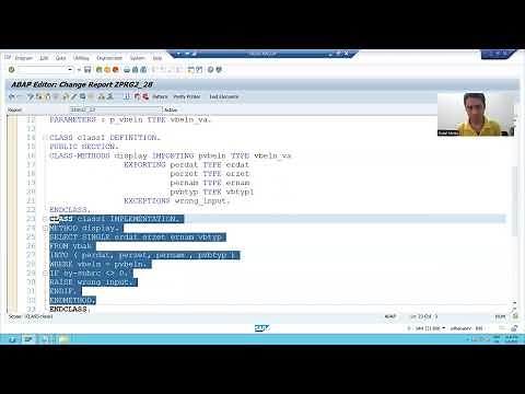 20 - ABAP OOPS - Creating a Program Using Local Classes Part4