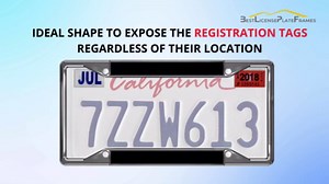 Personalized with Custom Text Design - 4 Hole Chrome Metal Laser Engraved US Standard Size - Car License Plate Frame with Free caps - Blue/White Text (Qty: 1 Frame)