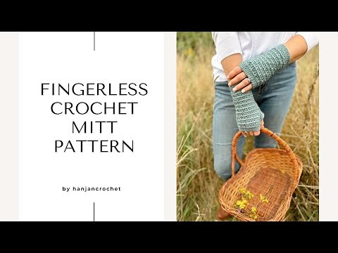 Fingerless Gloves Crochet Pattern Free Tutorial
