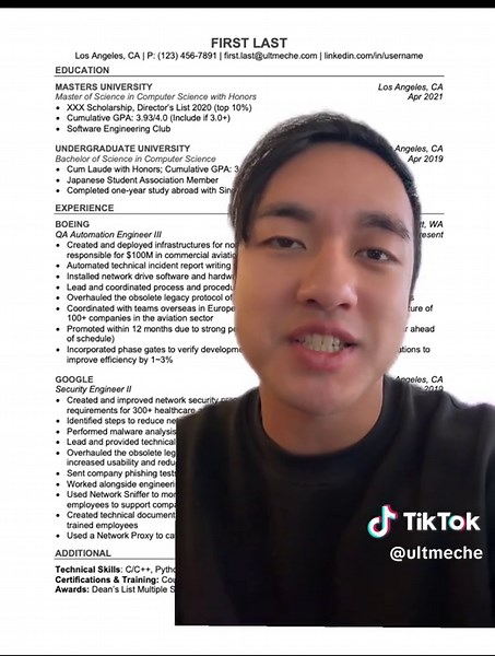 Best Resume Template for Quality Engineers