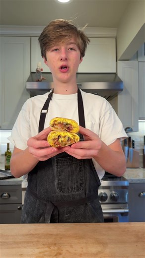 Breakfast Burrito! Salsa 1 small red onion, roughly chopped 2 jalapeno 3 roma tomatoes, halved 4 cloves garlic, peeled 2 Tbsp avocado oil 1/4 cup finely chopped cilantro juice of 1 lime 1 tsp chicken bouillon Kosher salt Eggs 8 eggs ¼ cup heavy cream 4 Tbsp salted butter Salt & pepper Other Ingredients 1 lb bacon 8 oz pepper jack 4 large flour tortillas Frozen tater tots For the salsa, to a baking sheet add red onion, jalapeno, tomatoes and garlic. Drizzle with avocado oil and broil or cook in a