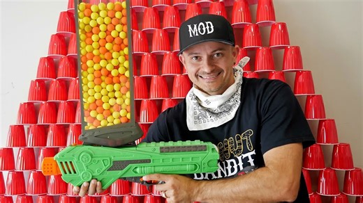 DIY mega hopper mod: Adventure Force tactical accelerator huge ammo upgrade!