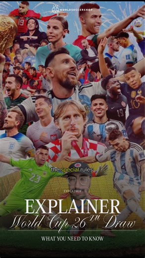 EXPLAINER: How the FIFA World Cup 26™ draw works • Pots, rankings, hosts — all sorted • How teams land in their groups • What shapes those “tough” groups everyone talks about Will you be watching? #WorldCup26 #FIFAWorldCup #worldcupdraw #Soccer #football | World Soccer Shop
