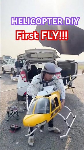 HOMEMADE HELICOPTER IN ACTION!! #Helicopter #Aviation