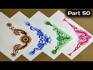 How to draw border and corner design for project files,, Practical khata design.. Tarun Art.