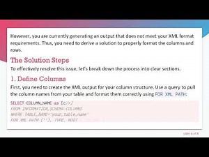 Mastering FOR XML PATH in SQL Server: Create Custom XML Outputs